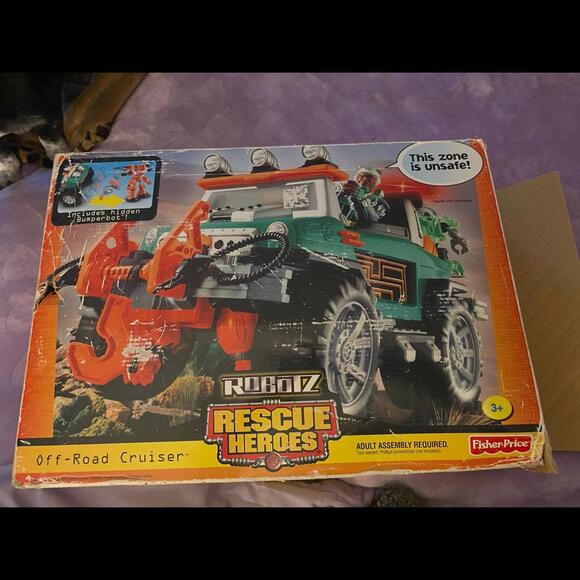 Fisher-Price | Toys | Robotz Rescue Heros Offroad Cruiser Set New ...